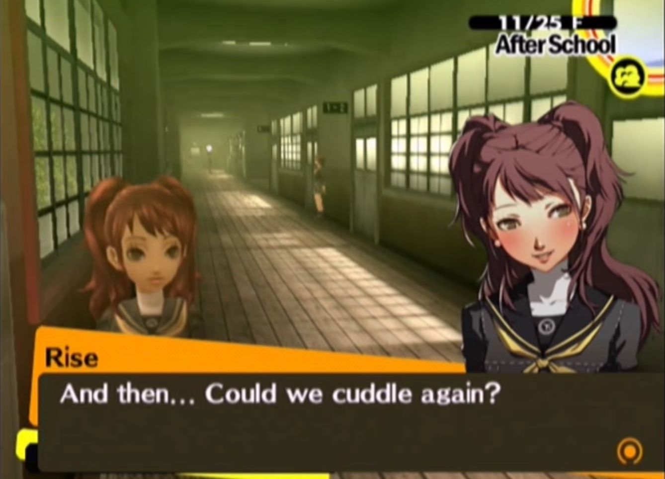 Reminder that Rise is canonically a cuddler. This pleases me. | Scrolller