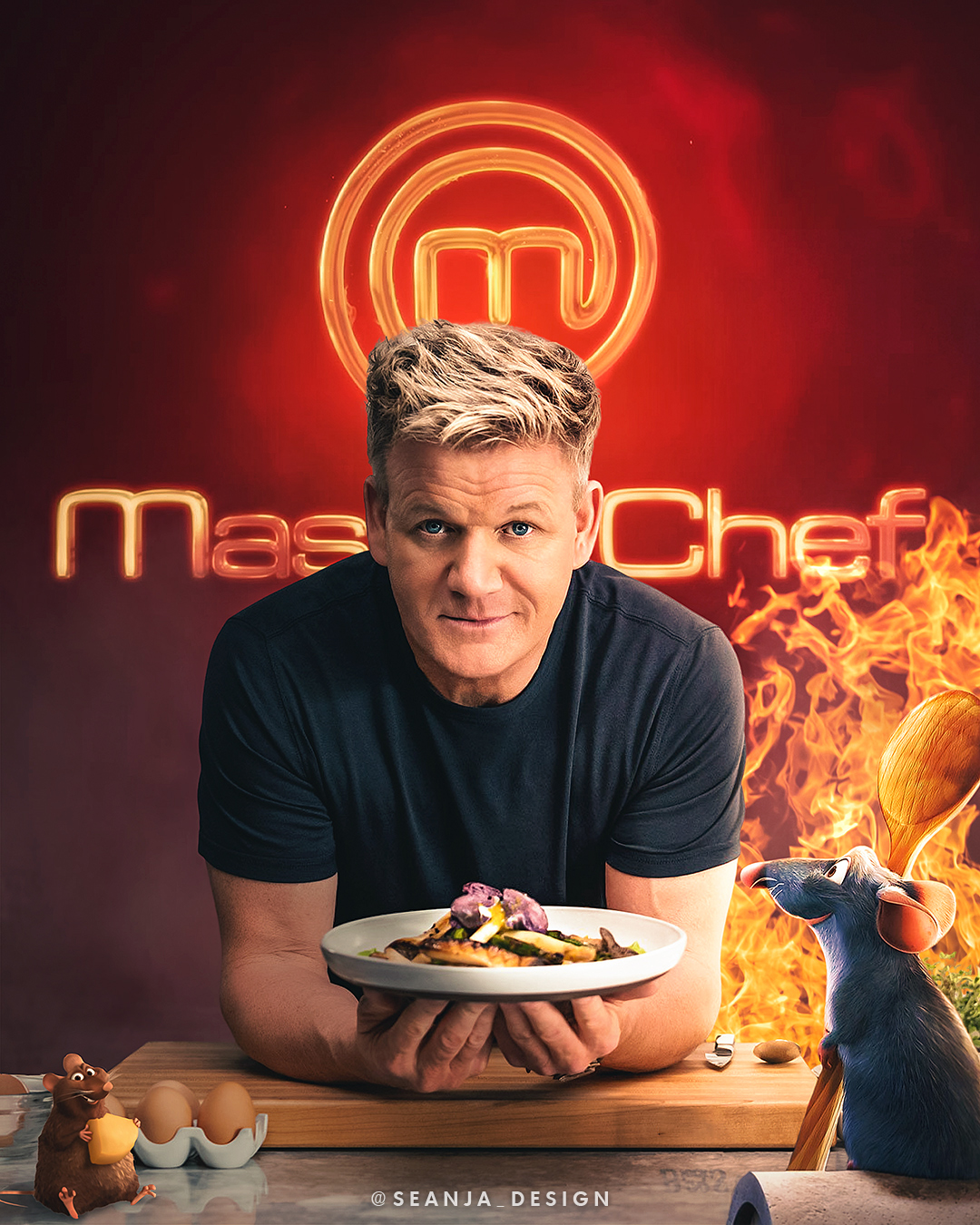 Remy (Ratatouille) in the MasterChef Competition! // Photoshop Art | Scrolller