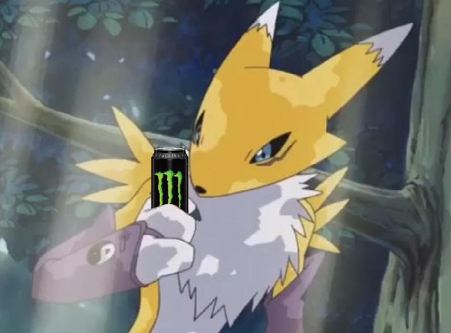 Renamon Likes Them Energy Drinks | Scrolller