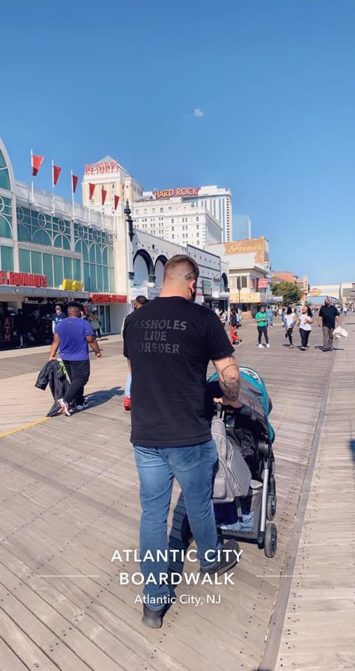 Repping down the Jersey shore, my son was rocking and AlF onesie too | Scrolller