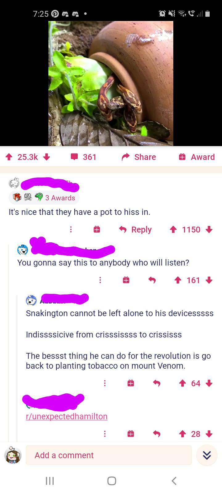 Reptilian Hamilton | Scrolller