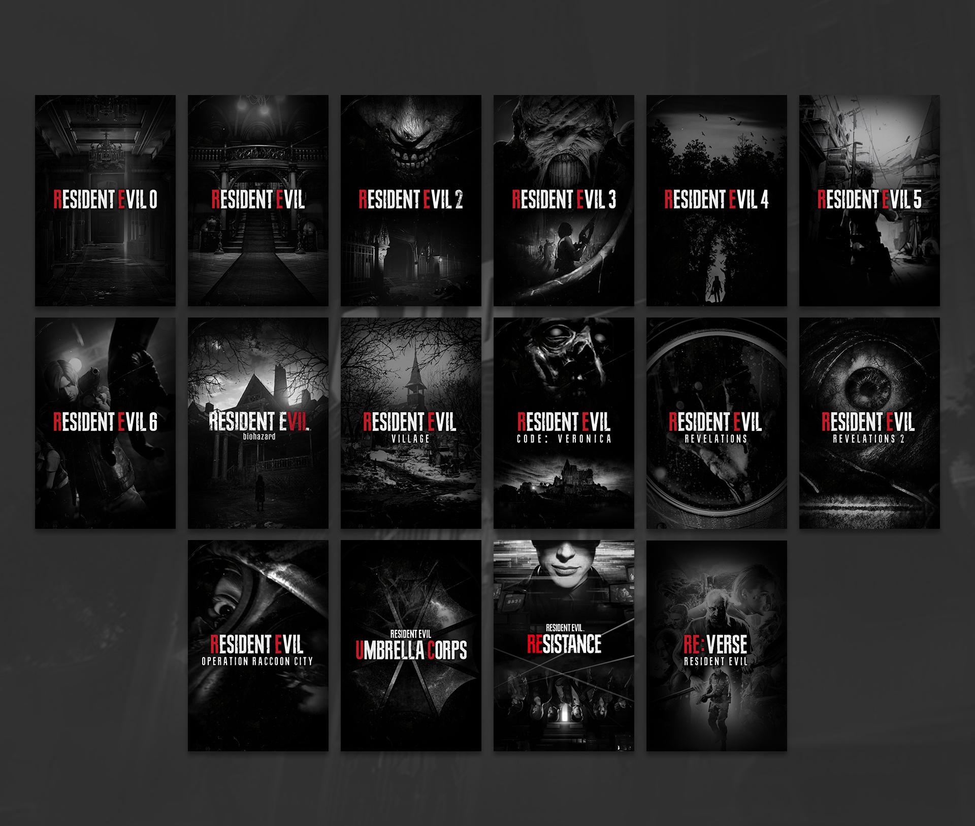 Resident Evil Greyscale Collection | Scrolller