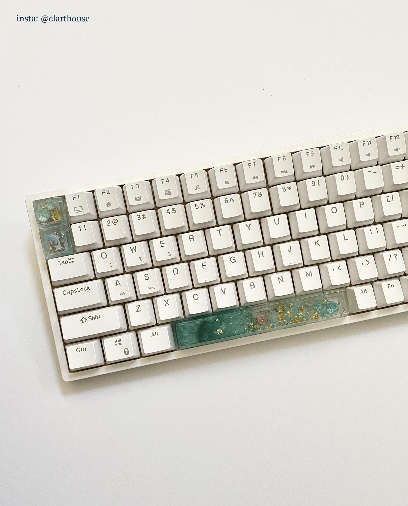 resin keycaps & space bar / created by clarthouse on Instagram | Scrolller