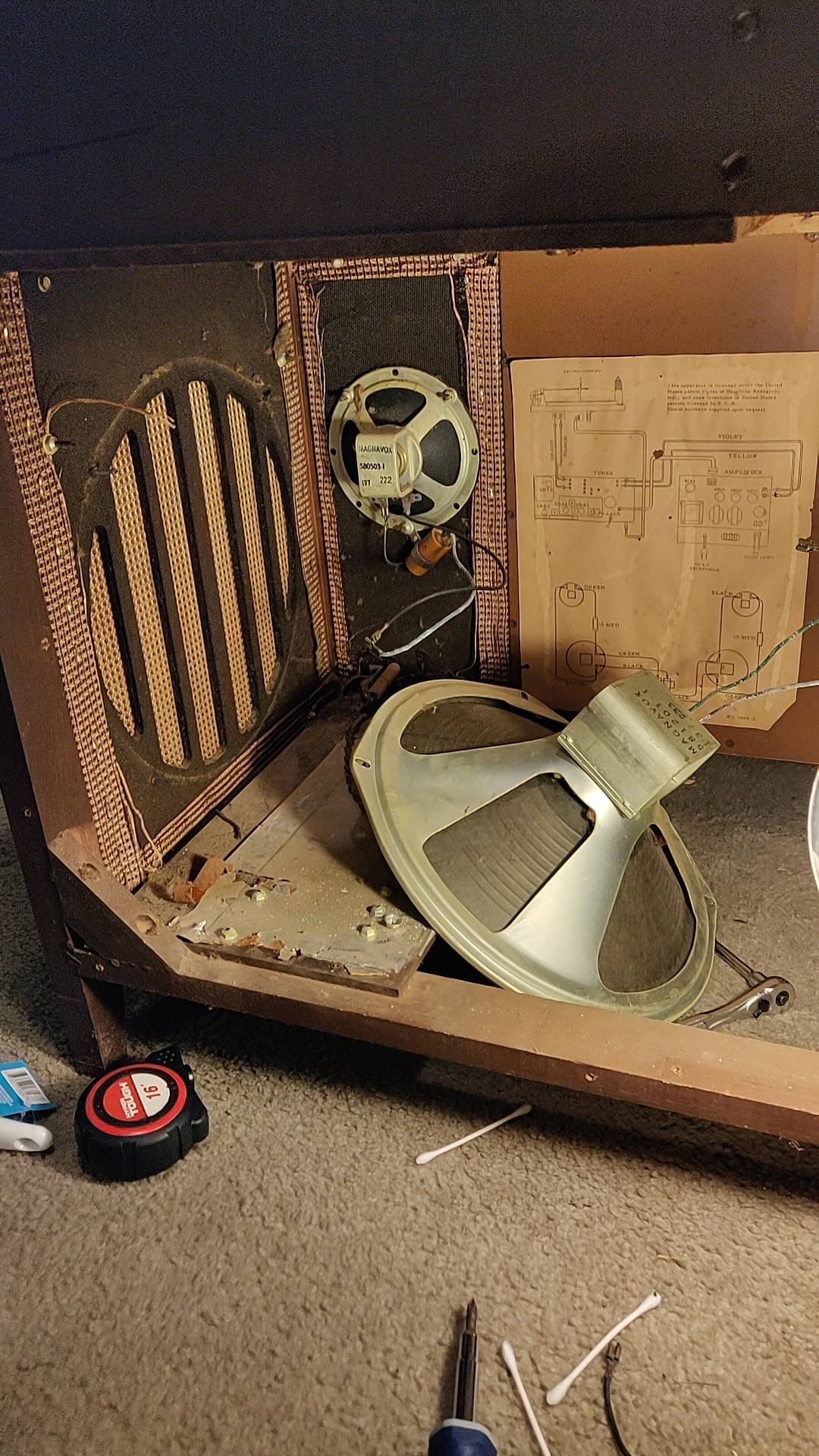 Restoring an old record console - need to upgrade speakers | Scrolller
