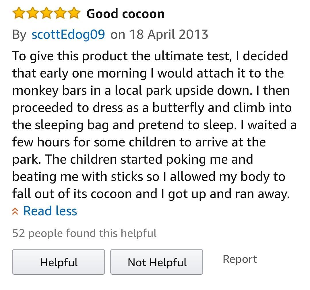 Review of a sleeping bag. | Scrolller