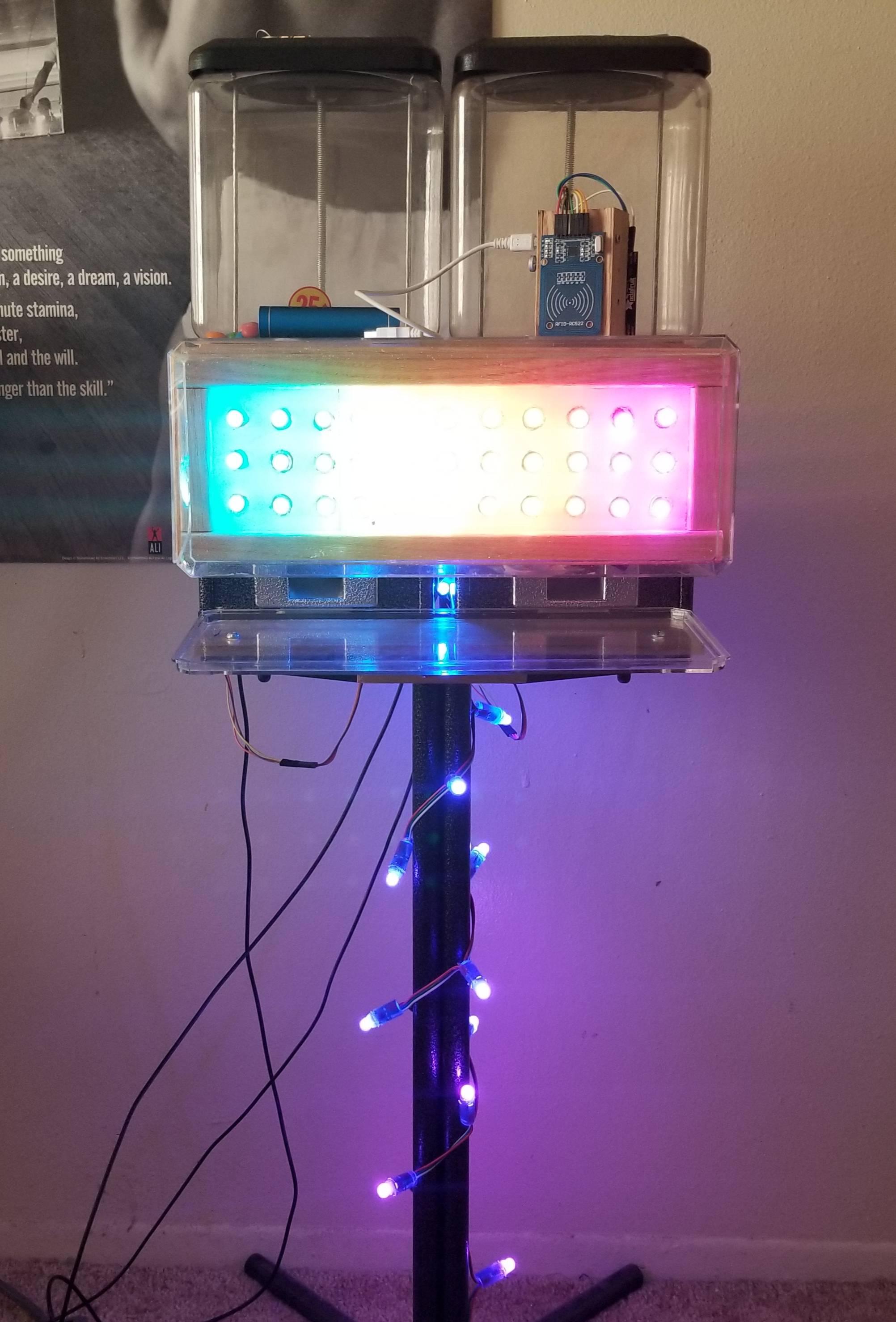 RFID candy dispenser + LED light show! | Scrolller