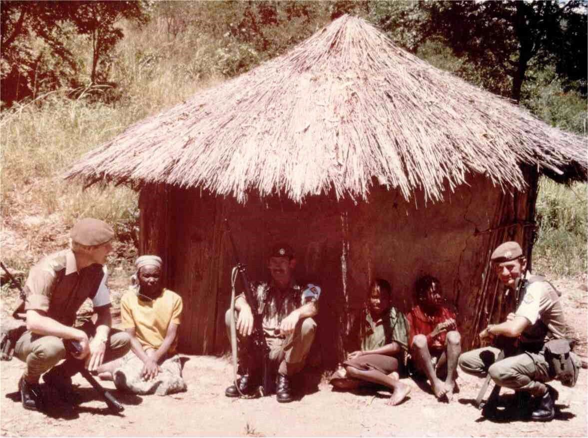 Rhodesian soldiers stop for a break in the shade. [1177x877] | Scrolller