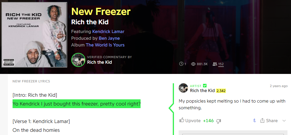 Rich the Kid - New Freezer | Scrolller