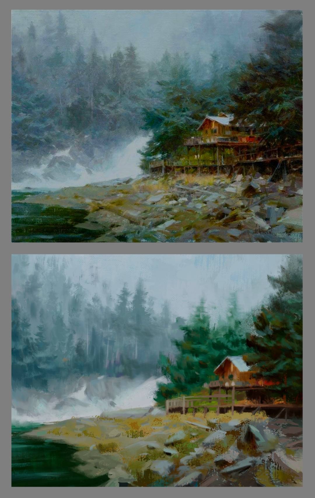 Richard Schmid study painted in Procreate (by me) | Scrolller