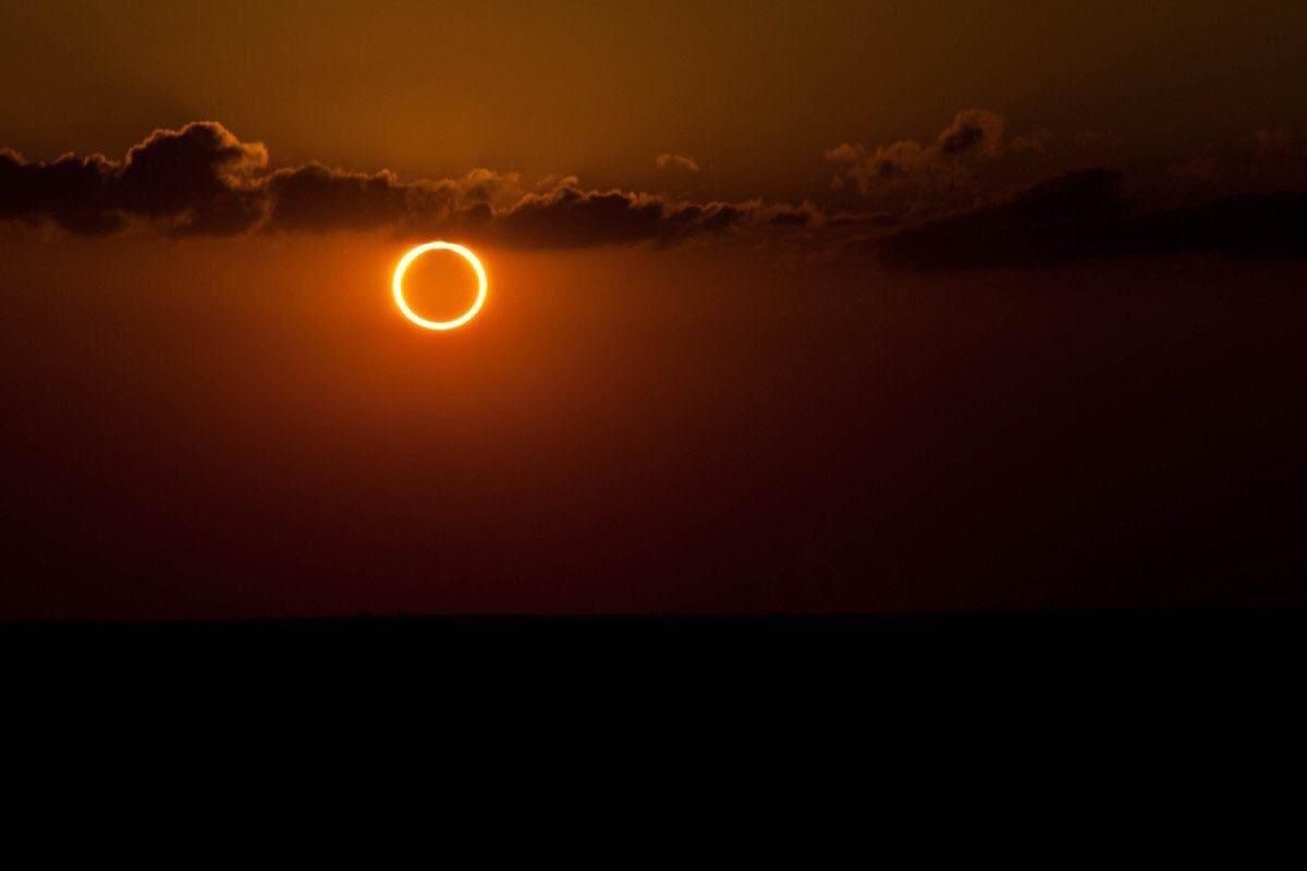 🔥 Ring of fire solar eclipse 🔥(x-post from /r/Natureisfuckinglit) | Scrolller