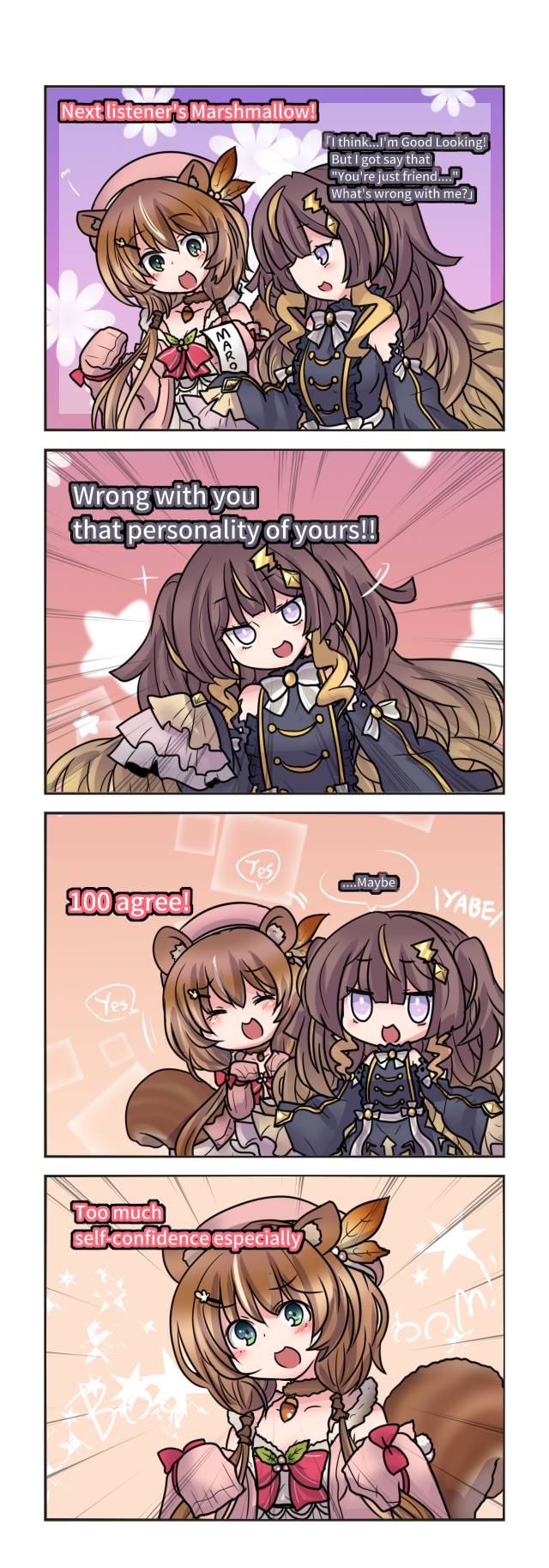 Risu and Anya answer listener's marshmallow! | Scrolller