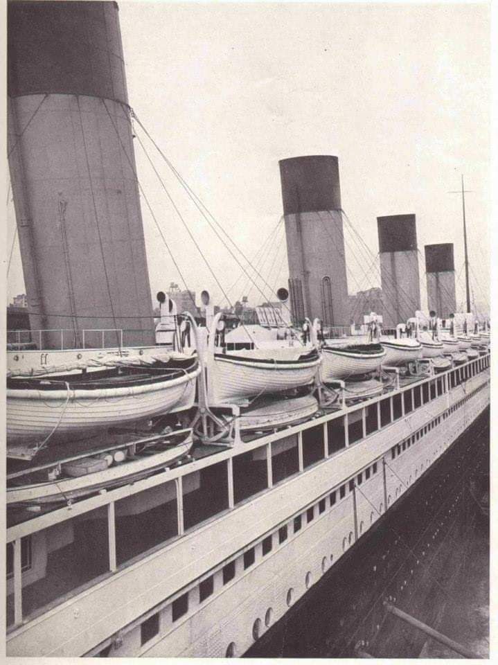 RMS Olympic - with extra lifeboats after the Titanic disaster | Scrolller