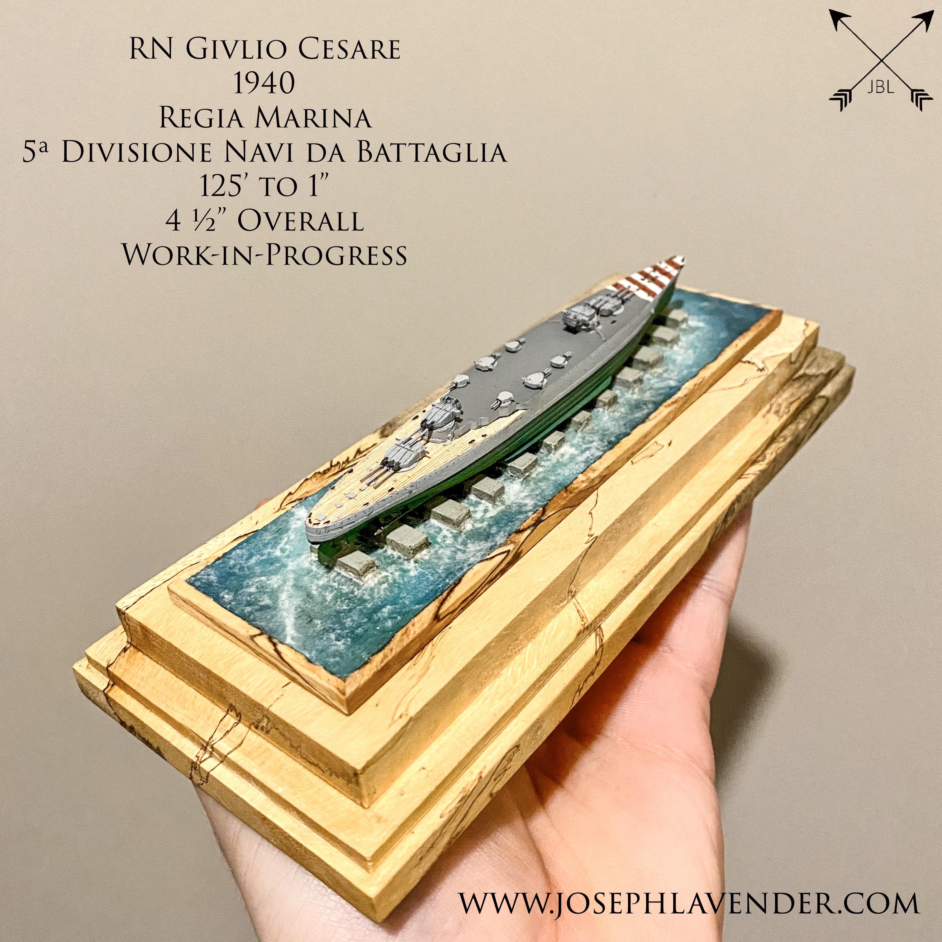 RN Giulio Cesare, 1940, 1/1500 Scale WiP | Scrolller