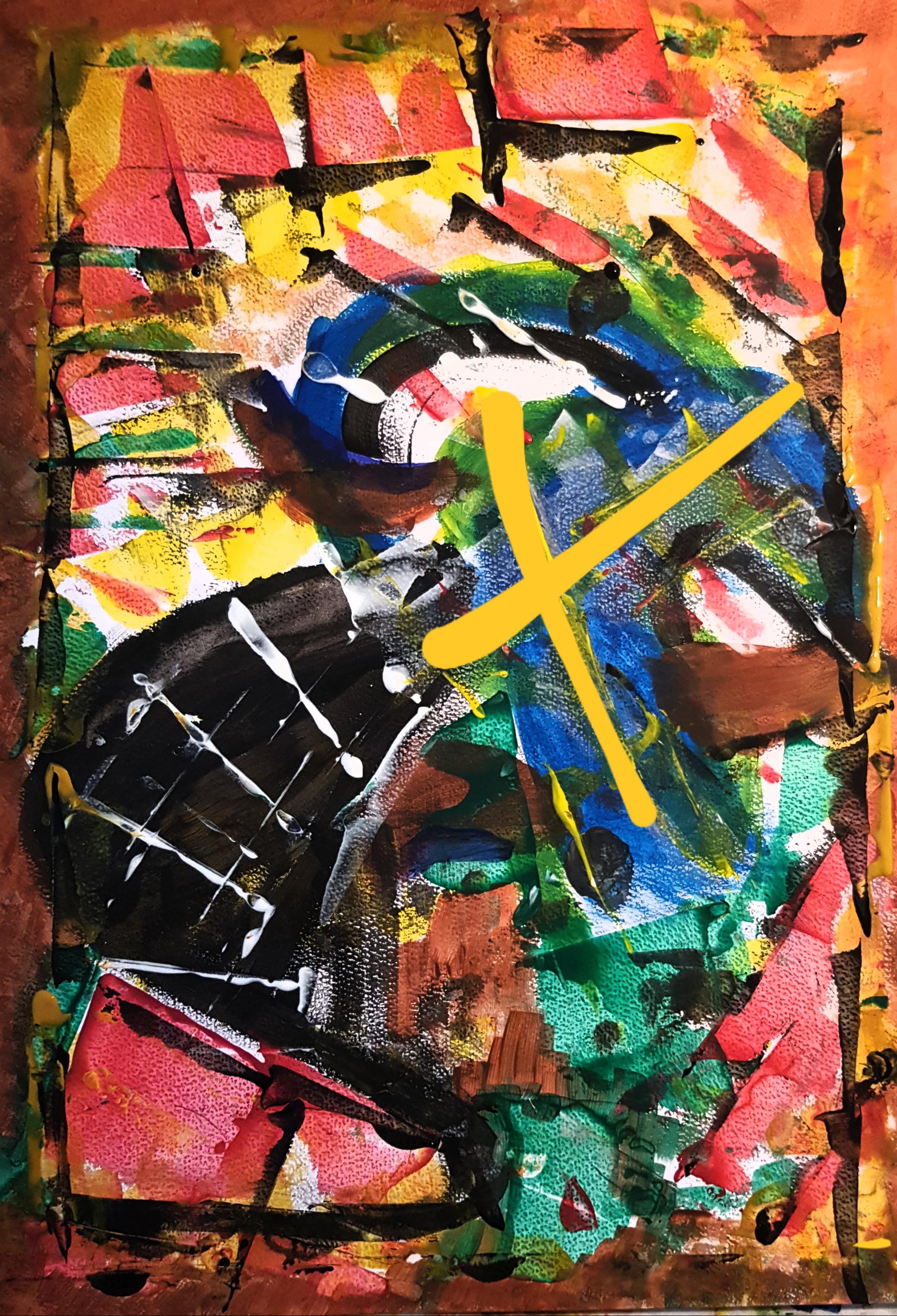 Roadscrossed , me, acrylic, 2021. | Scrolller