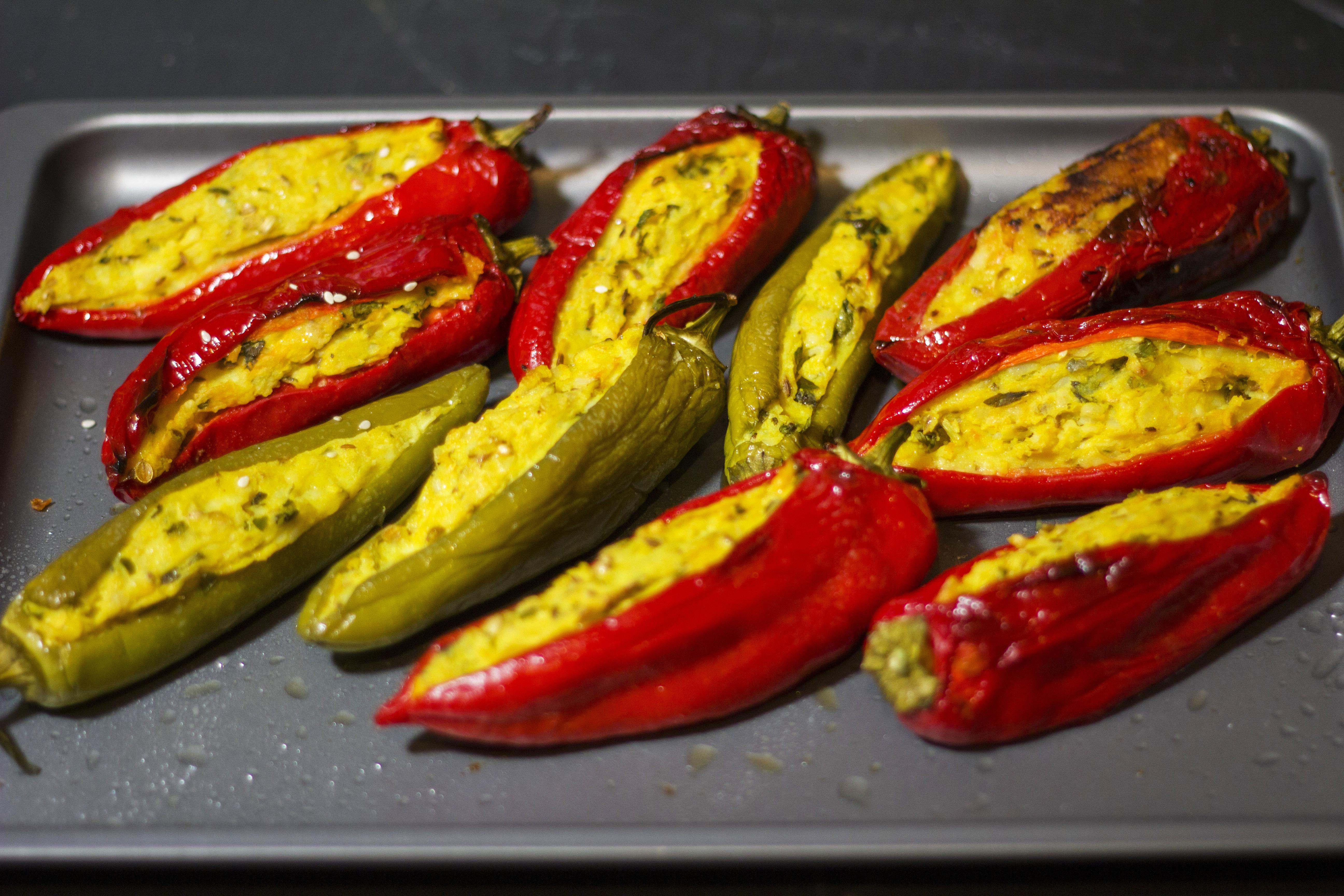 Roasted these stuffed beauties and the results are kitchen full of ...