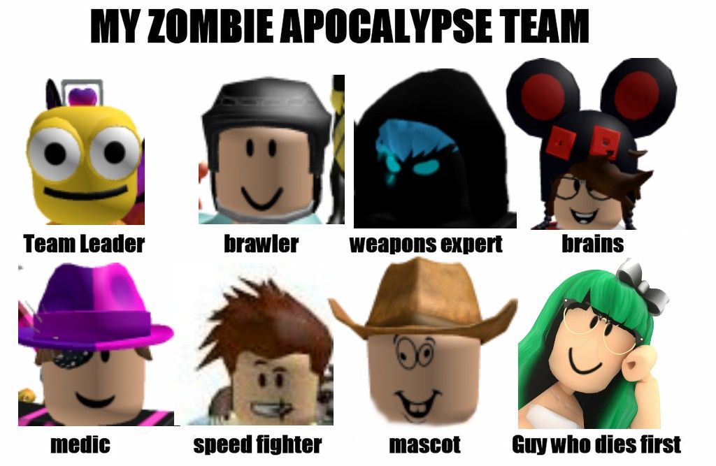 Roblox zombie apocalypse team | Scrolller