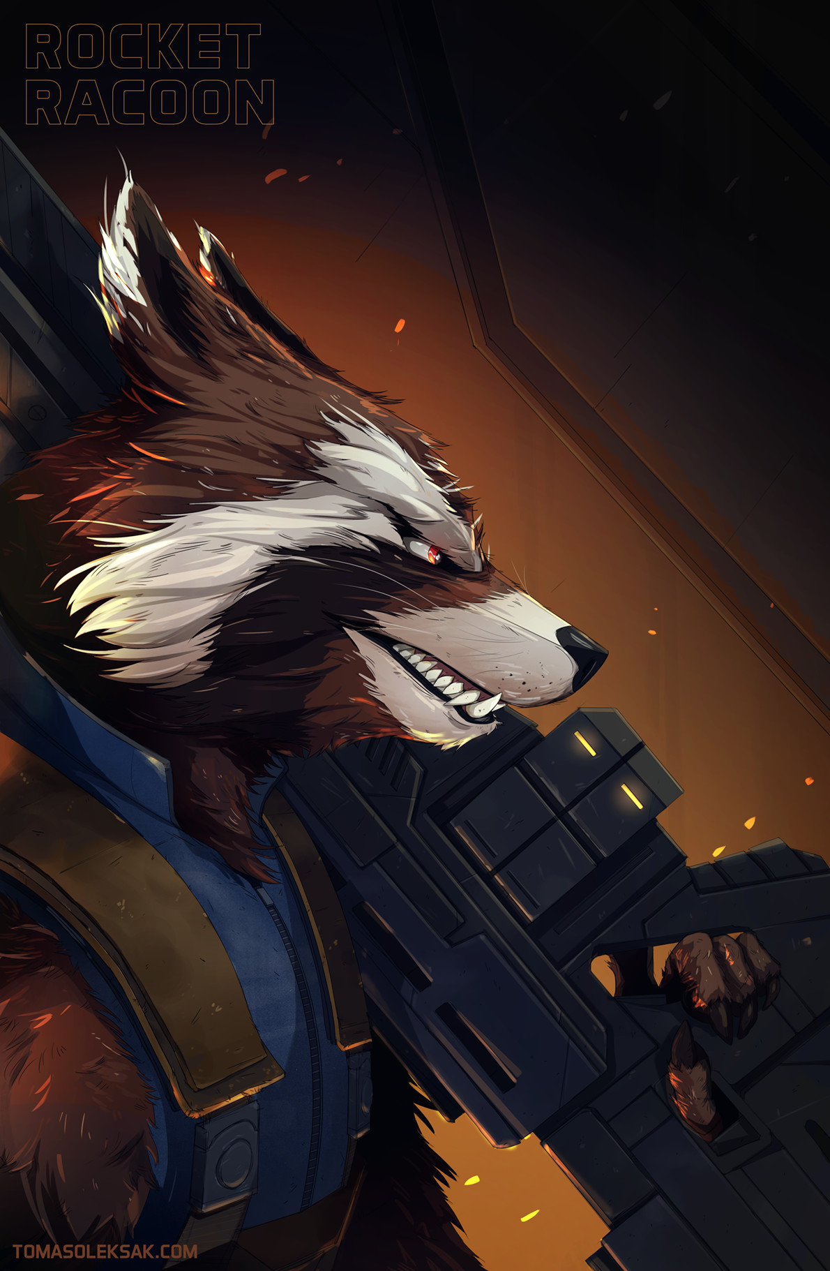 Rocket Racoon by Tomas Oleksak | Scrolller