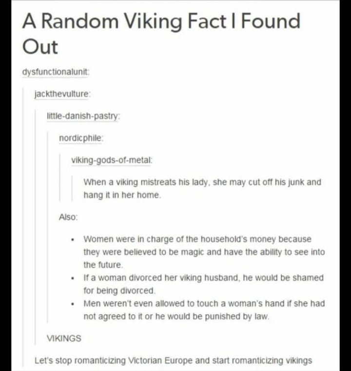 Romanticise vikings | Scrolller