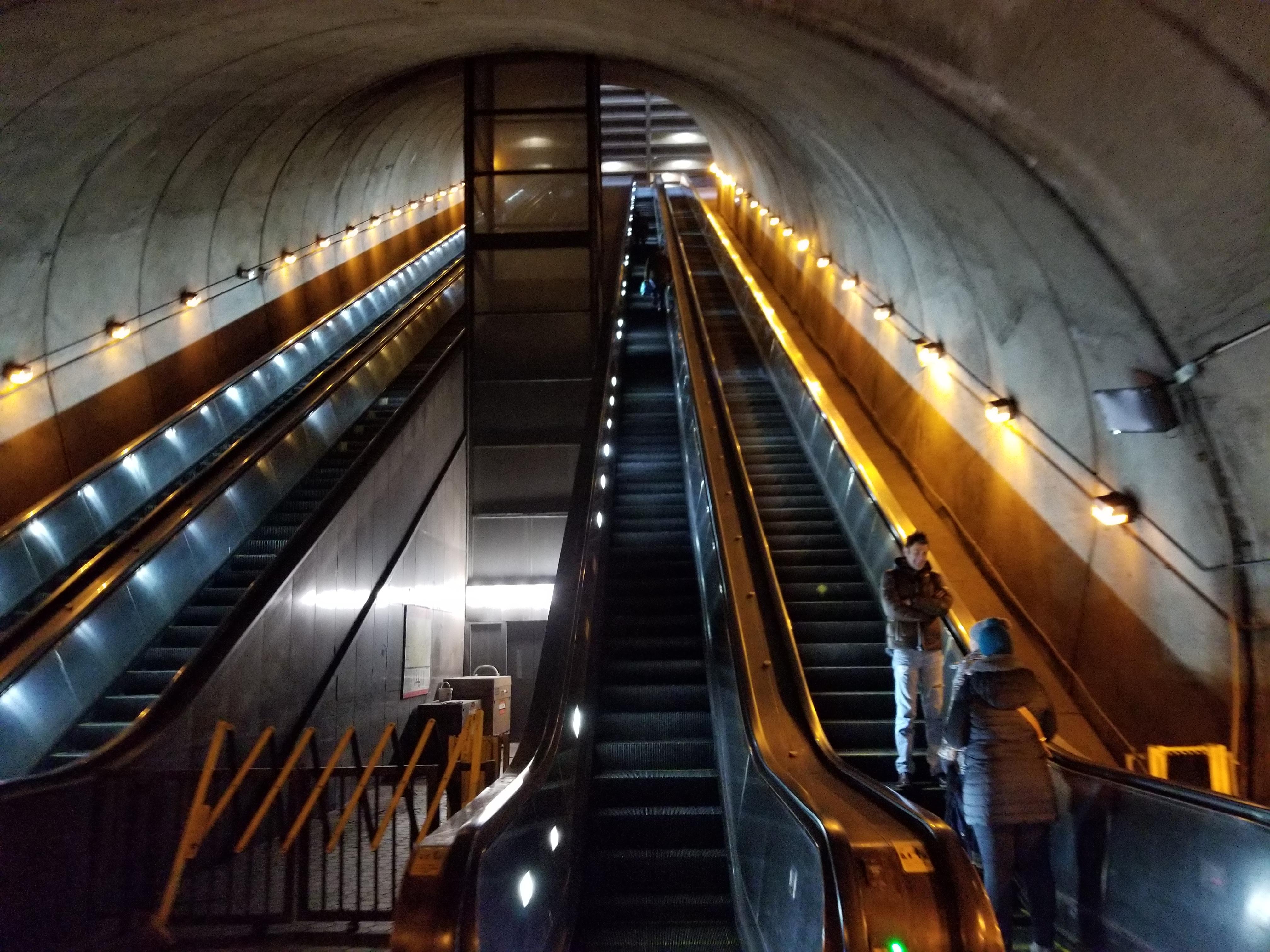 Rosslyn station escalator, longest in Virginia (Arlington, VA, USA) [OC] | Scrolller