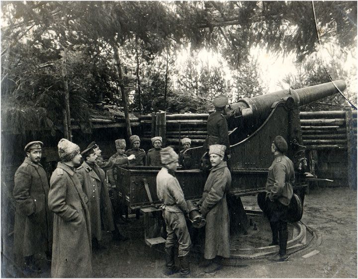 Russian heavy artillery near Salaspils. September 1915. | Scrolller