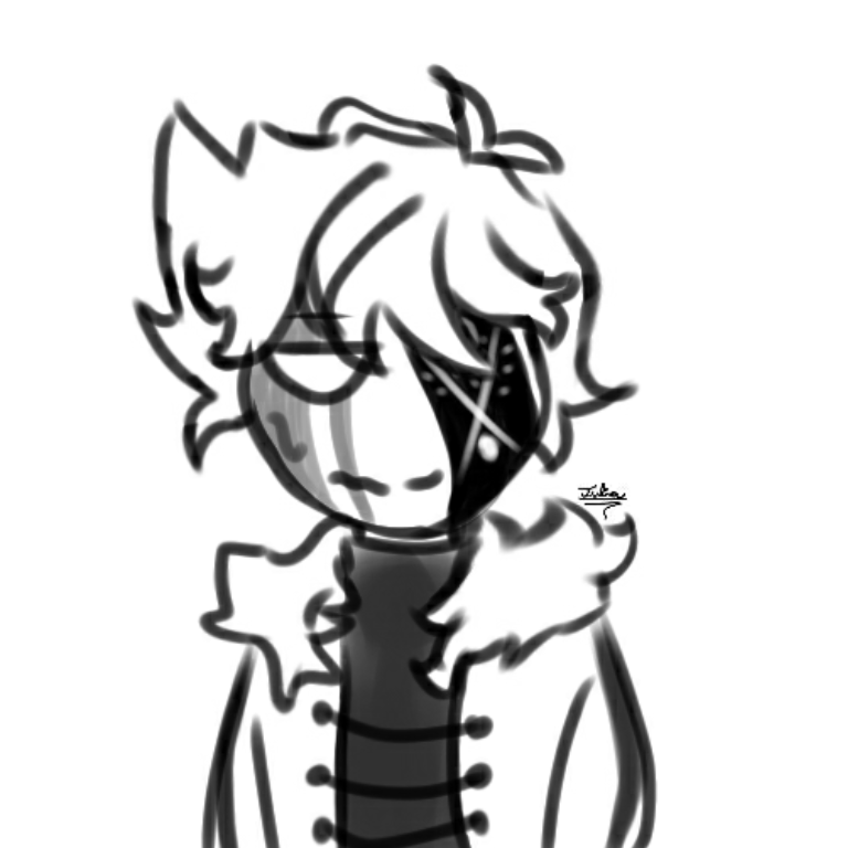 Ruv doodle lol, he's trying to smile- | Scrolller