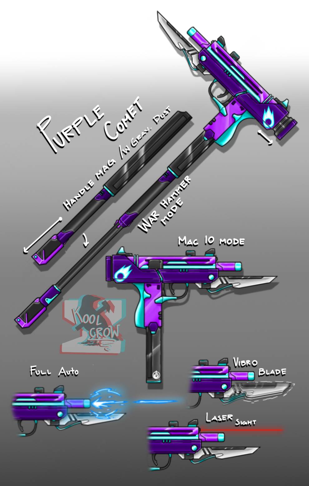 RWBY WEAPONS: Purple Comet | Scrolller