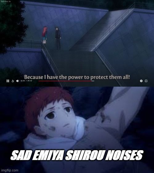 sad emiya shirou noises | Scrolller