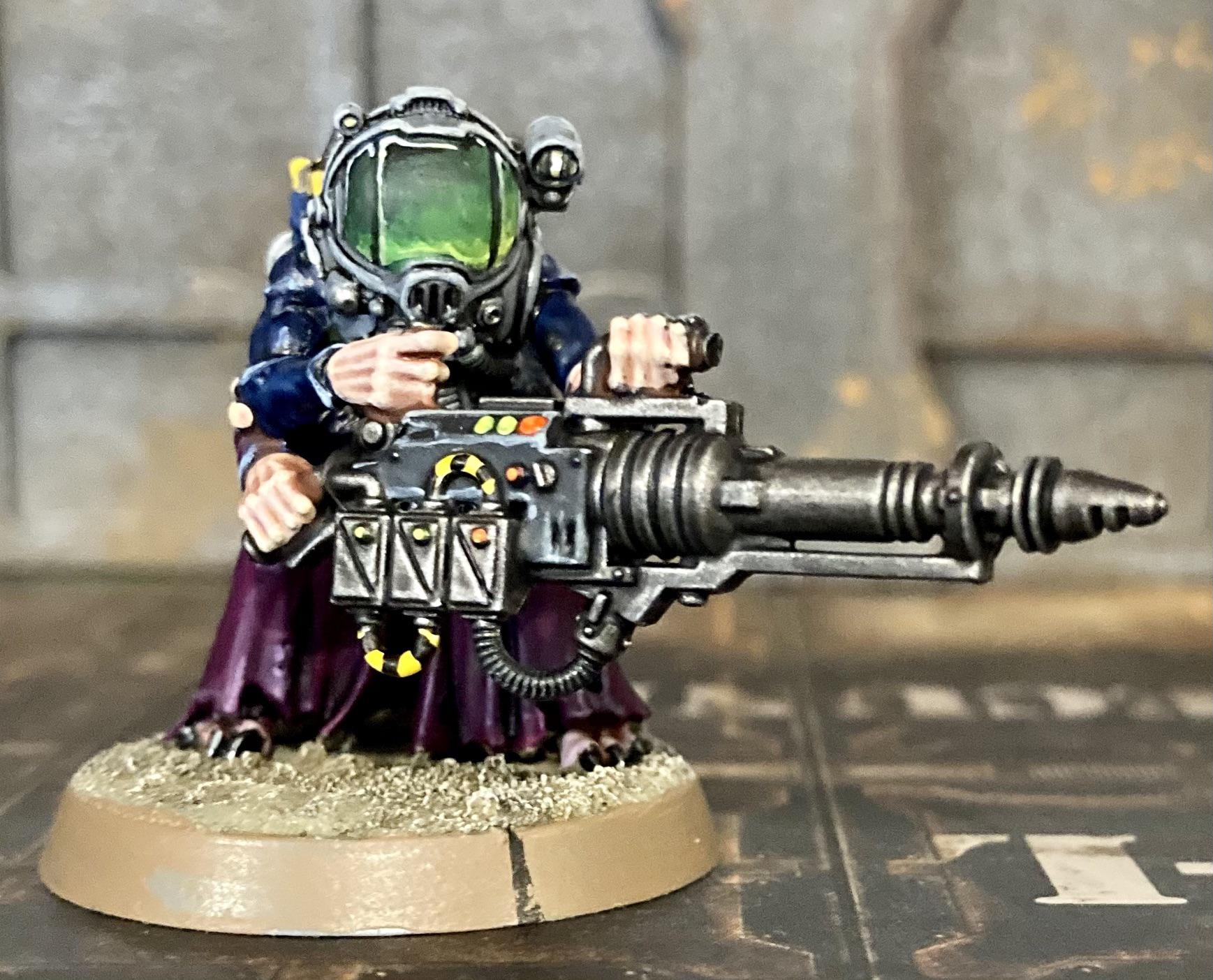 Safety first! Mining Laser with full visor kitbash | Scrolller