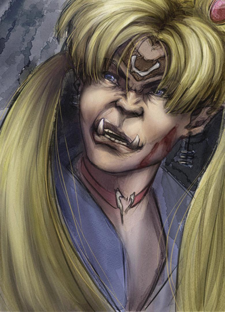 "Sailor Orc Moon" by me | Scrolller