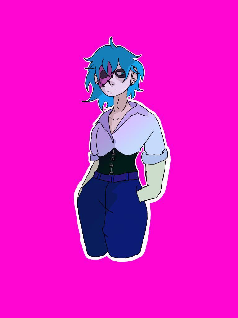 Sally face in corset | Scrolller