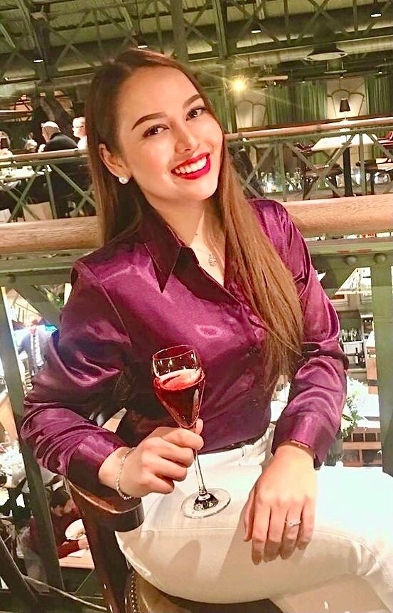 Satin blouse and wine | Scrolller