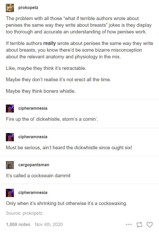 [Satire] Hard truths about the penis | Scrolller