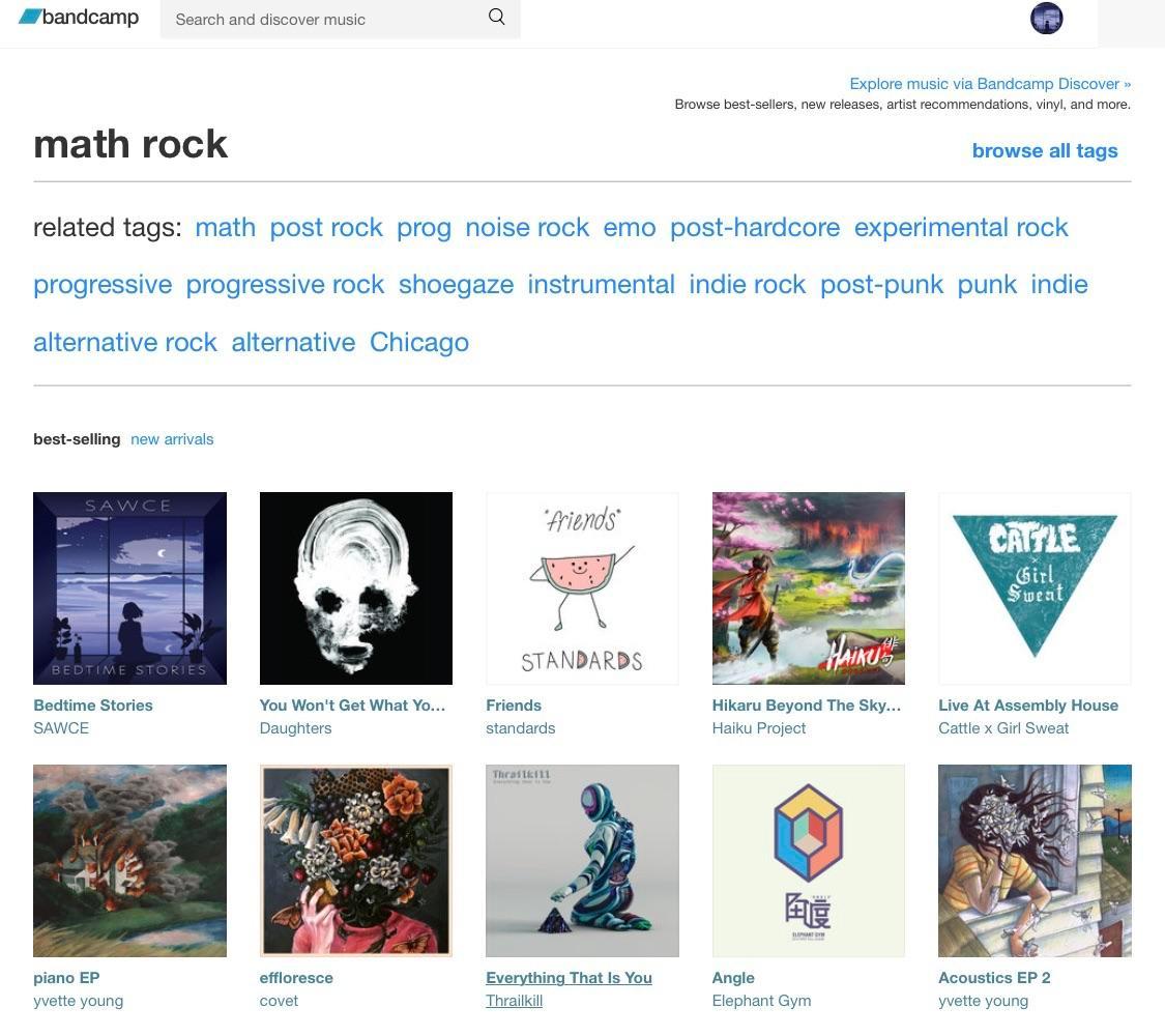 SAWCE, standards topping Bandcamp math rock charts | Scrolller