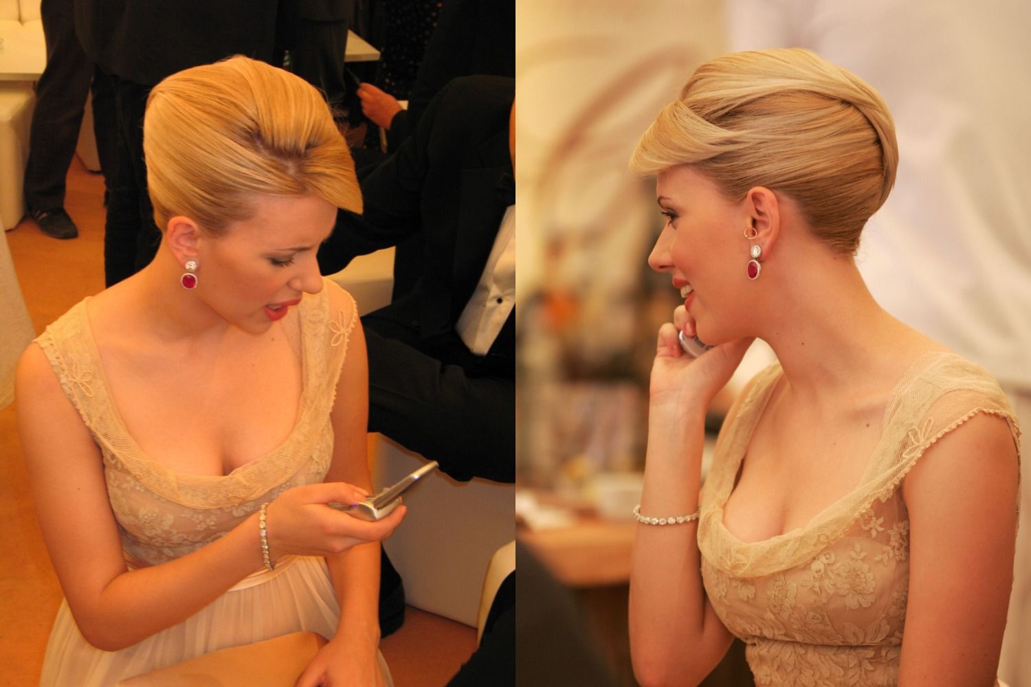 Scarlett in 2005 with her flip phone | Scrolller