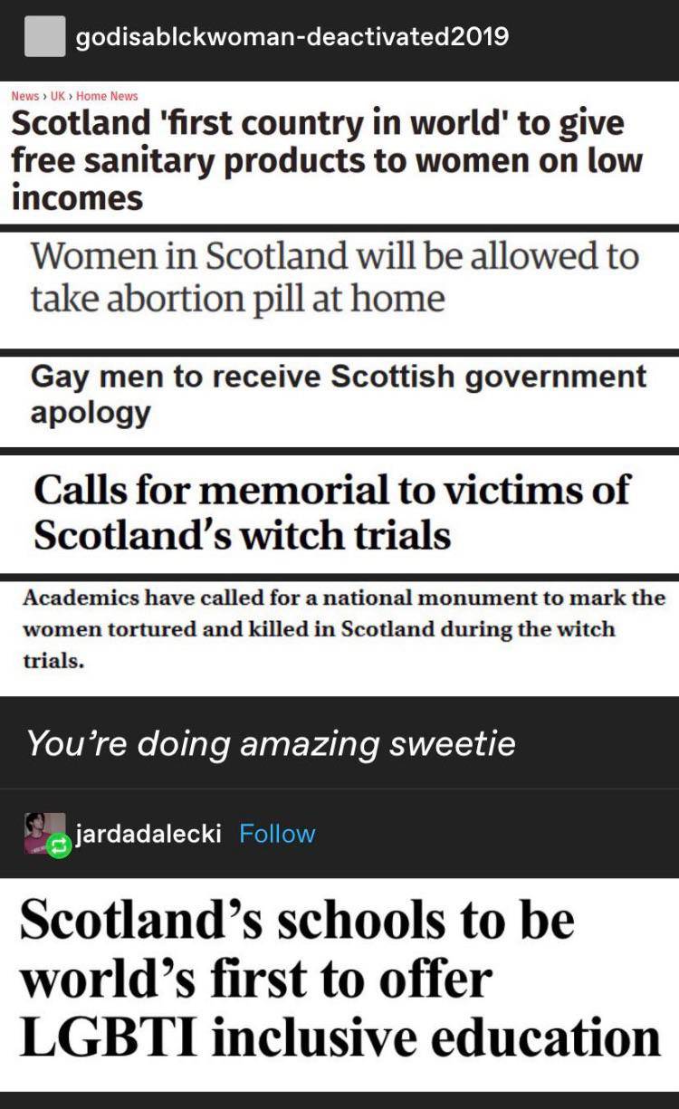 Scotland’s doing great. | Scrolller