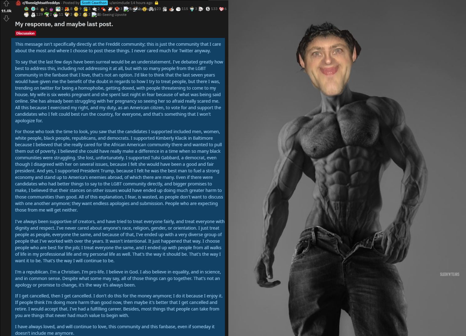 Scott Cawthon is based | Scrolller