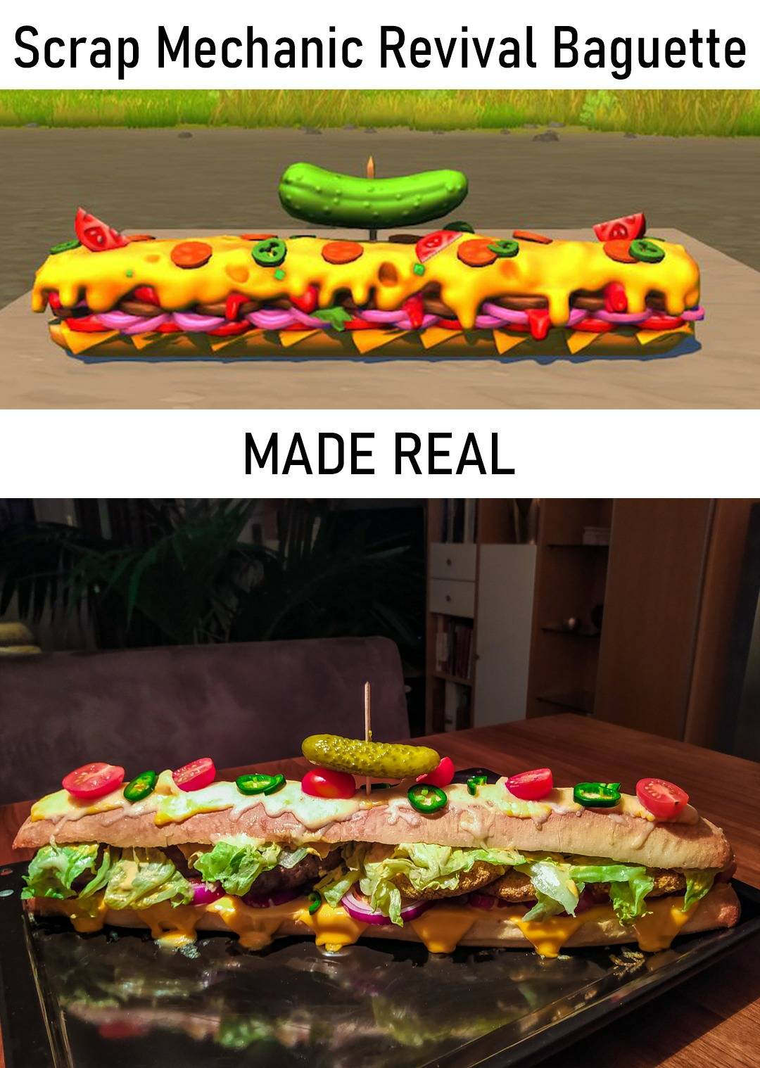 Scrap mechanic revival baguette made real! | Scrolller