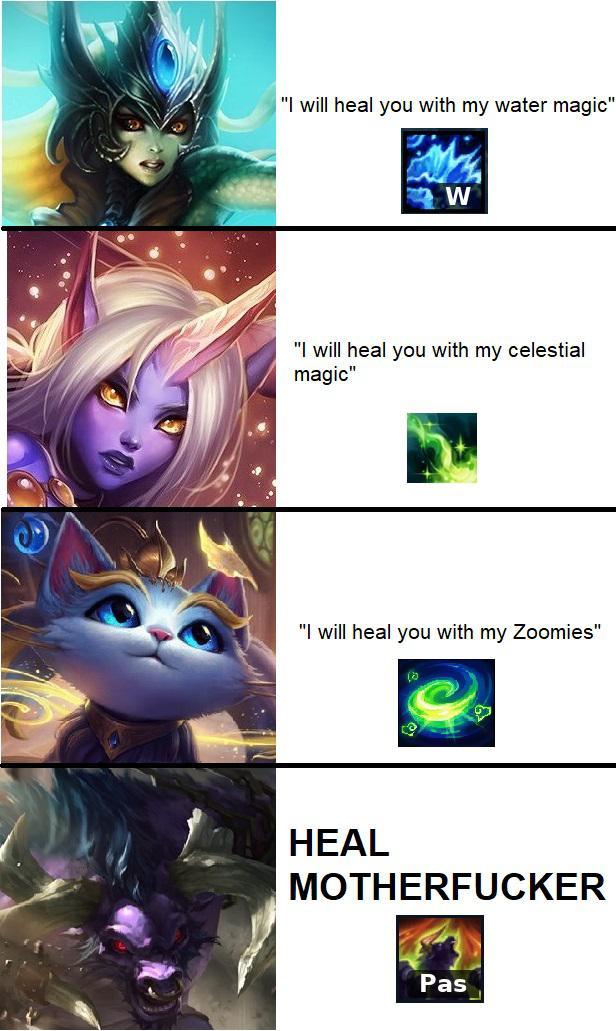 Scream so hard your adc heals | Scrolller