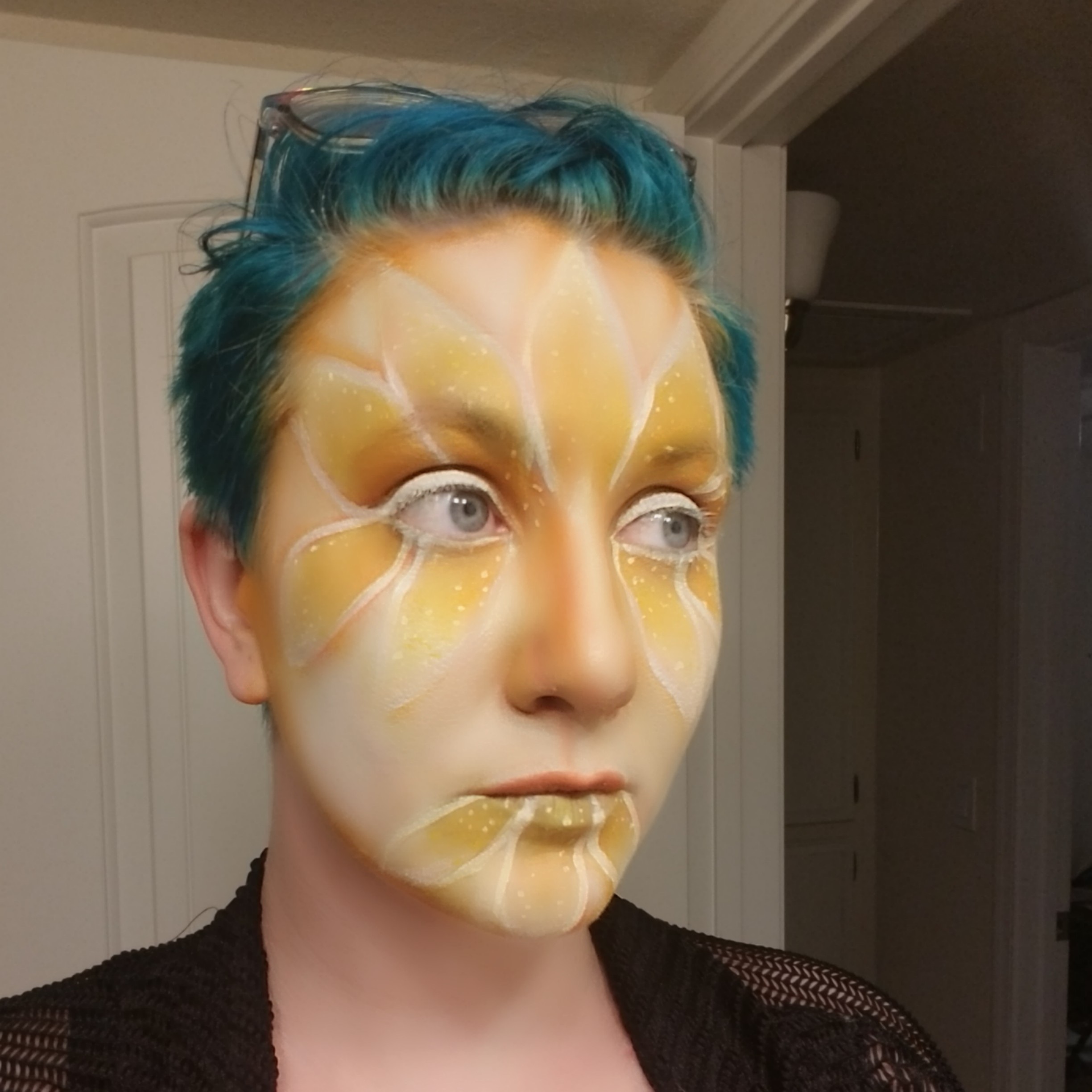 Sea slug inspired facepaint | Scrolller