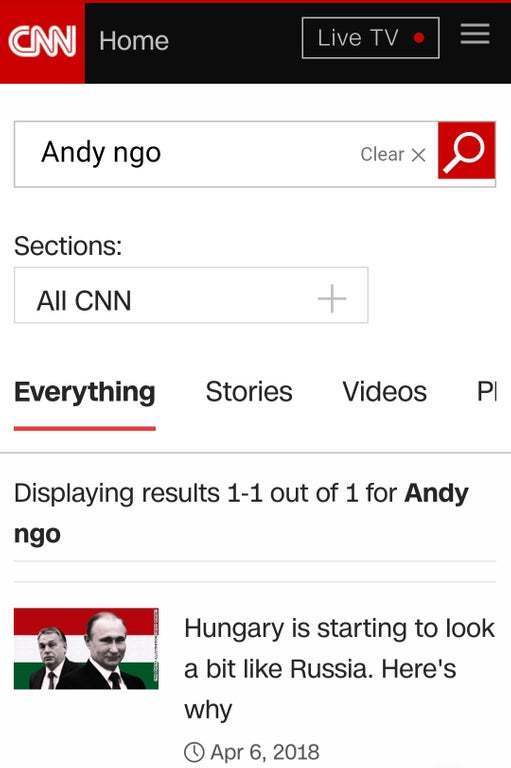 Searching CNN for Andy Ngo | Scrolller