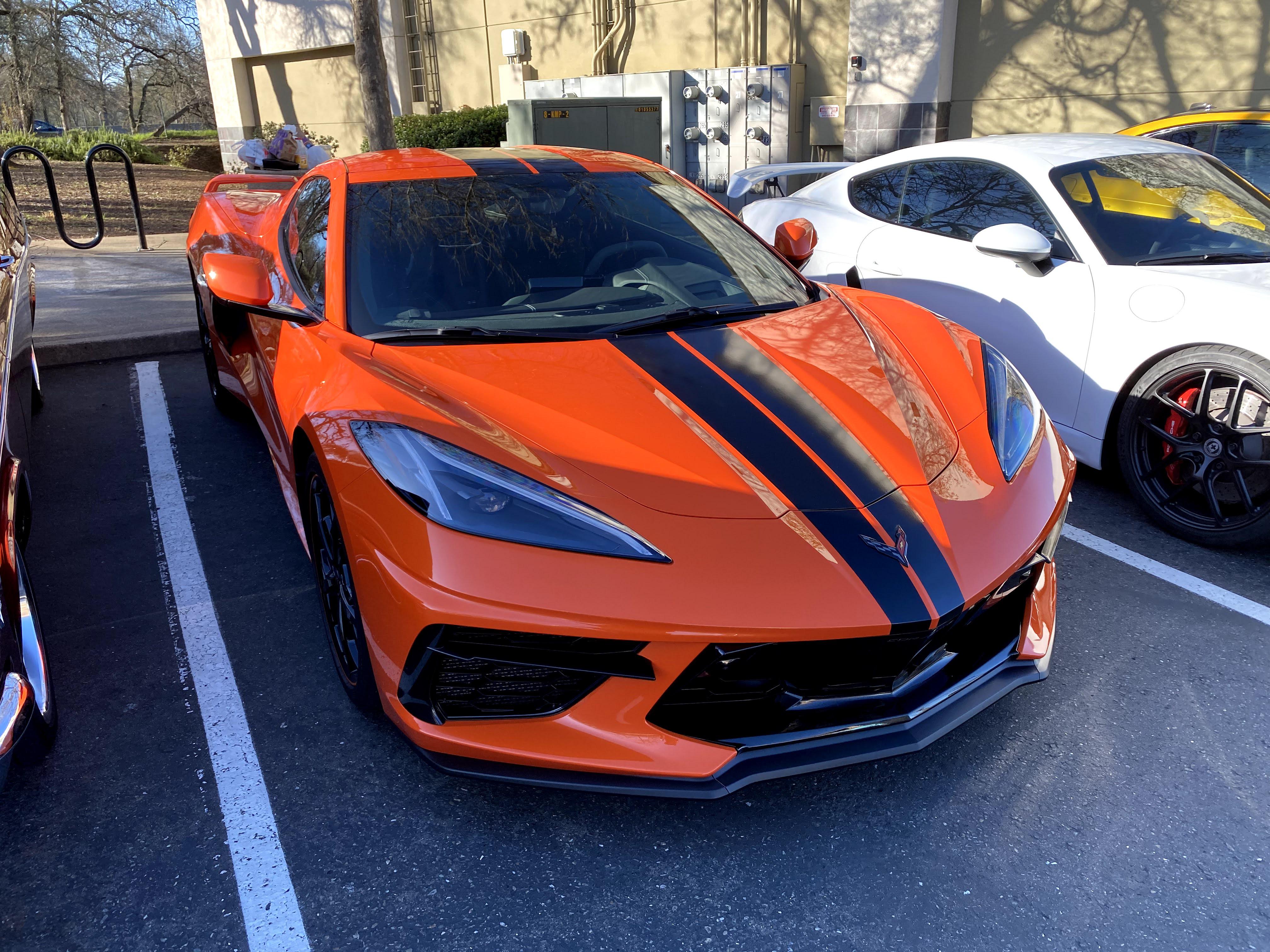 Sebring Orange C8 with stripes | Scrolller