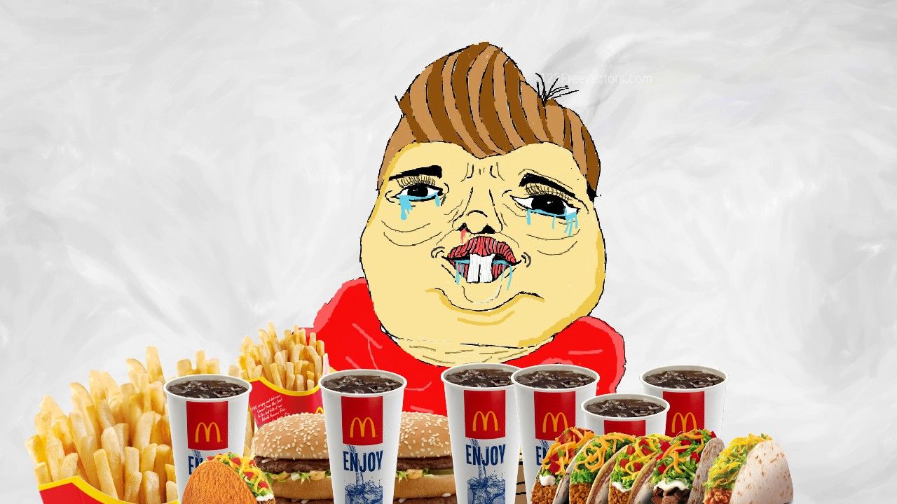 Second version of Nikocado Avocado Meat canyon style drawing Whats New?: more wringkles, More ...