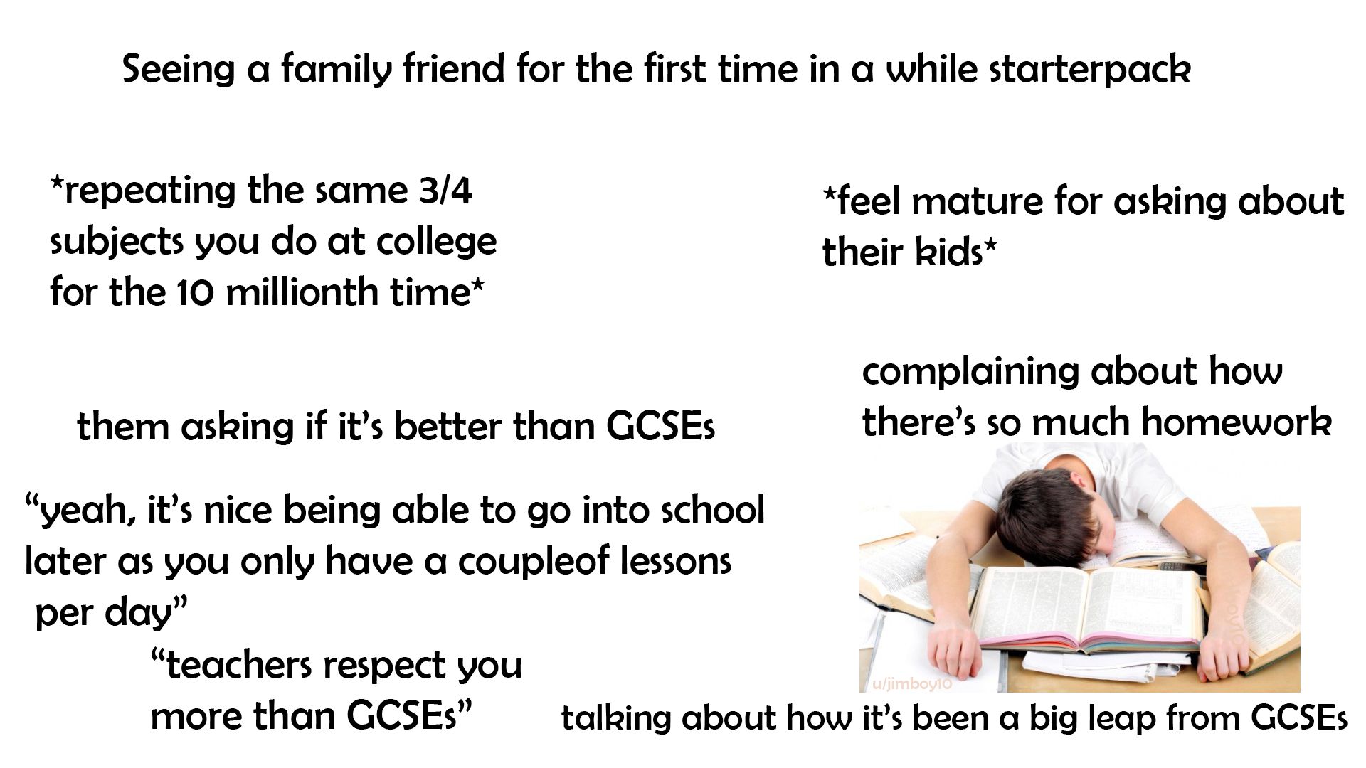 Seeing a family friend for the first time in a while starterpack | Scrolller