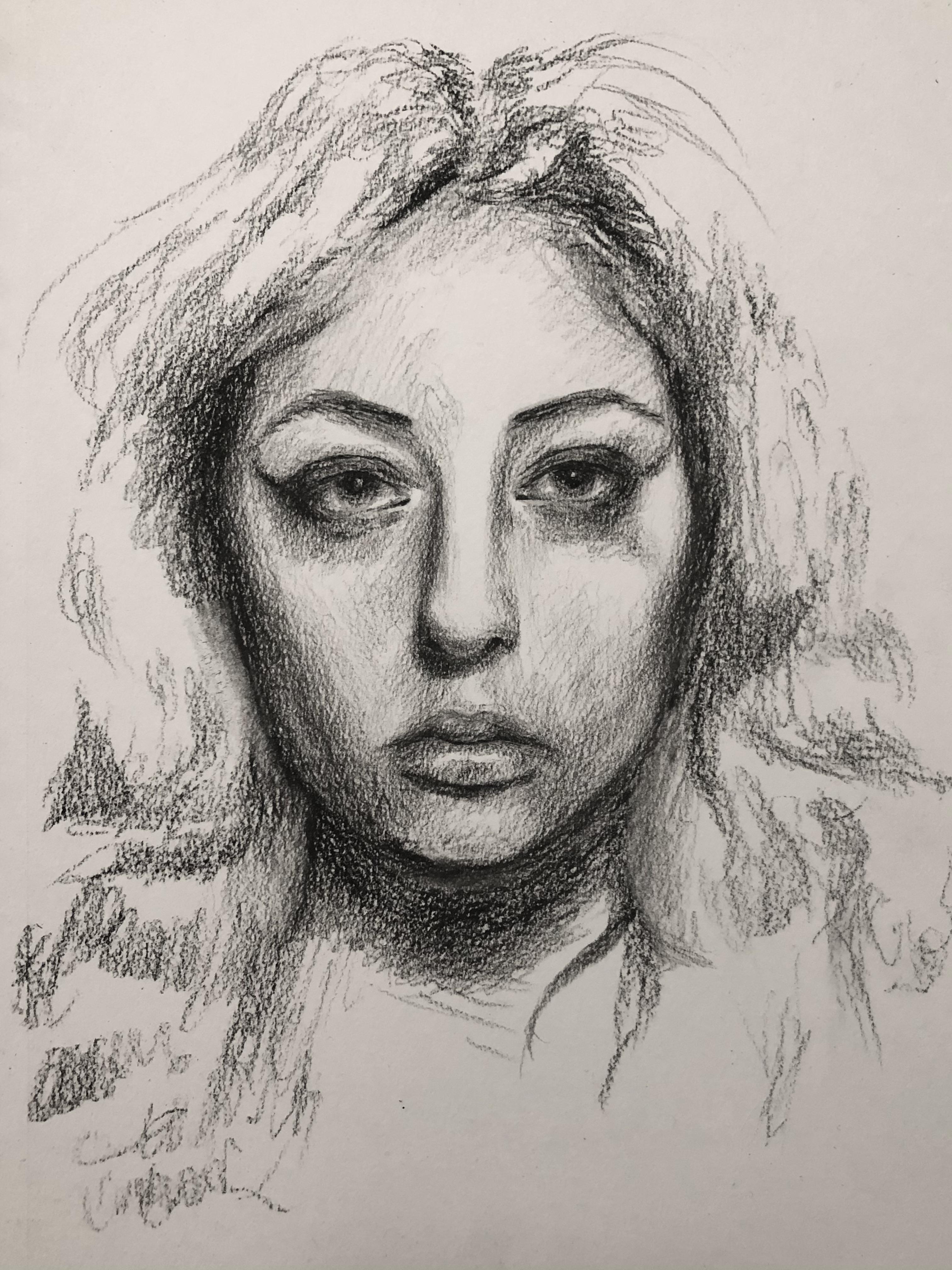 Self-portrait, me, charcoal, 2021 | Scrolller Self-portrait, me, charcoal, 2021 | Scrolller