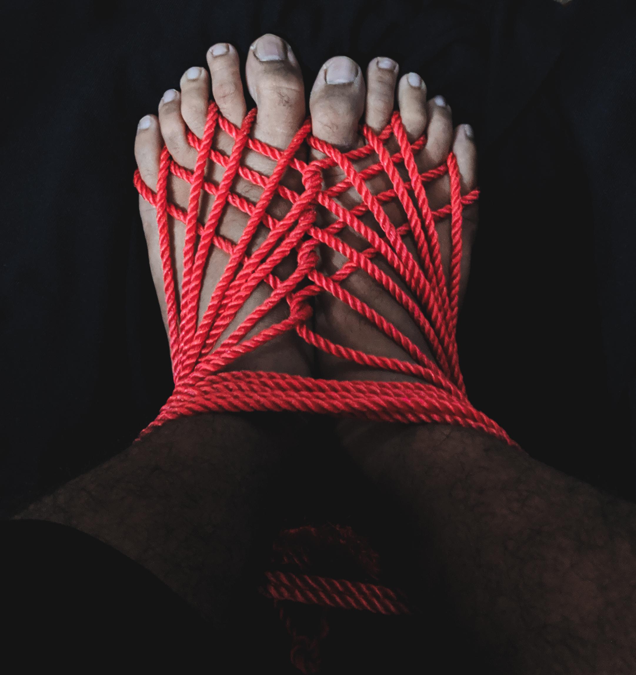 Self-Tie - Foot Weave Shibari | Scrolller
