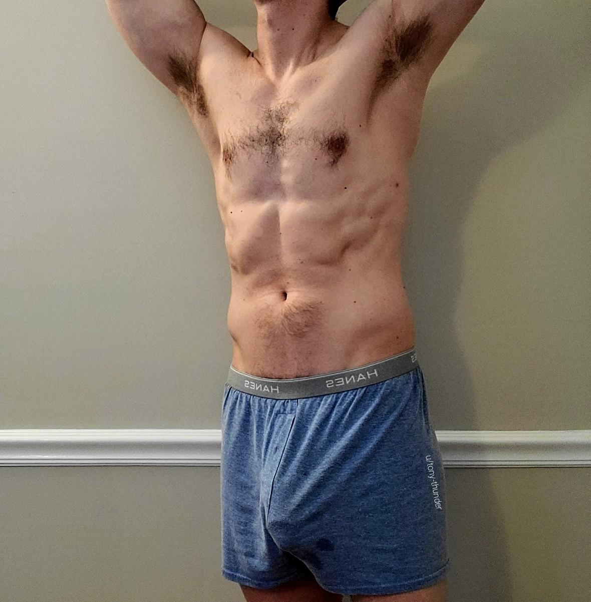 [selling] - 37 - leg day with a third leg. Wearing boxers cause y'all have all my boxer briefs ...