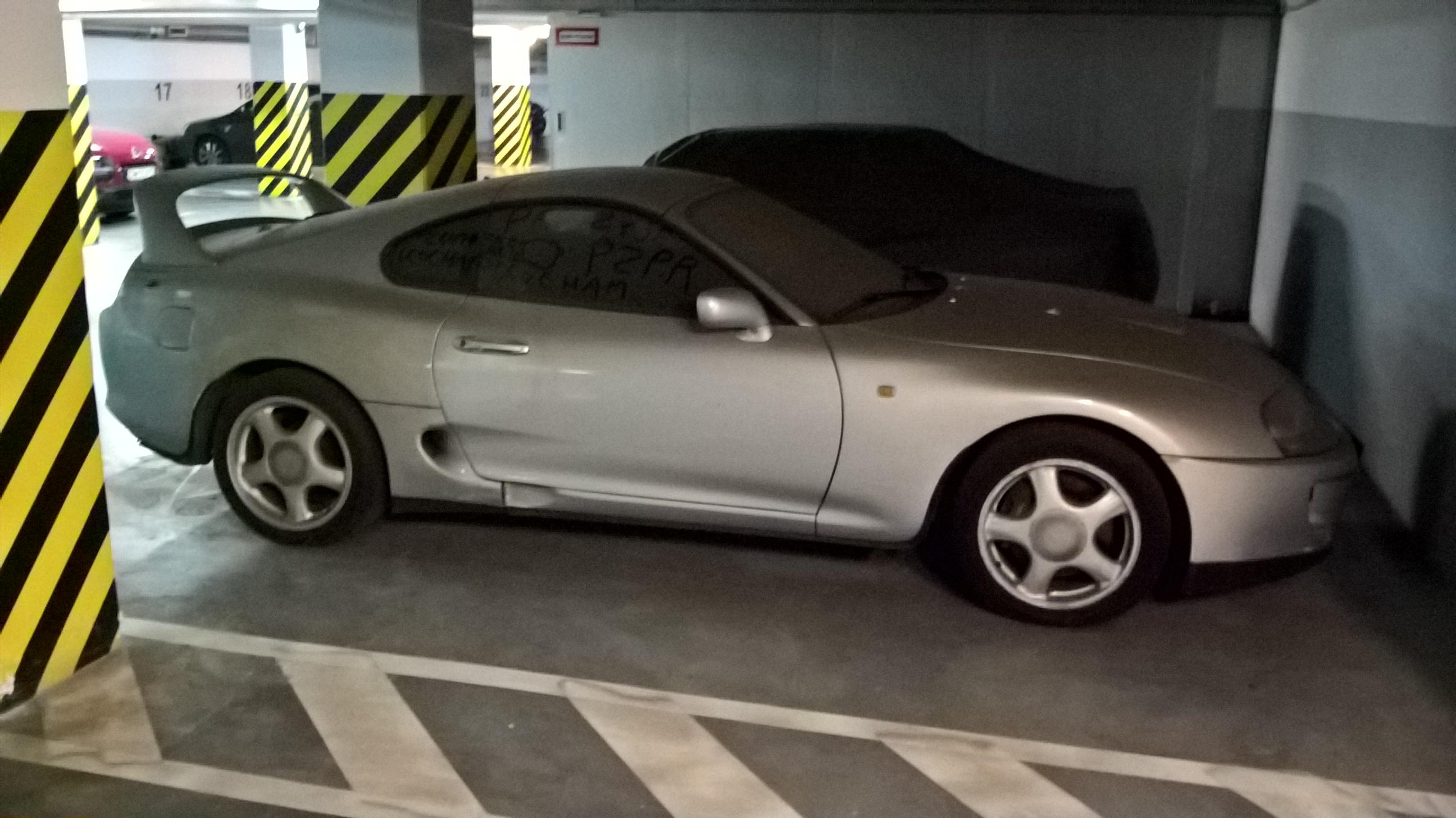 Semi-abandoned Supra Mk4 in a garage in Wrocław, Poland | Scrolller