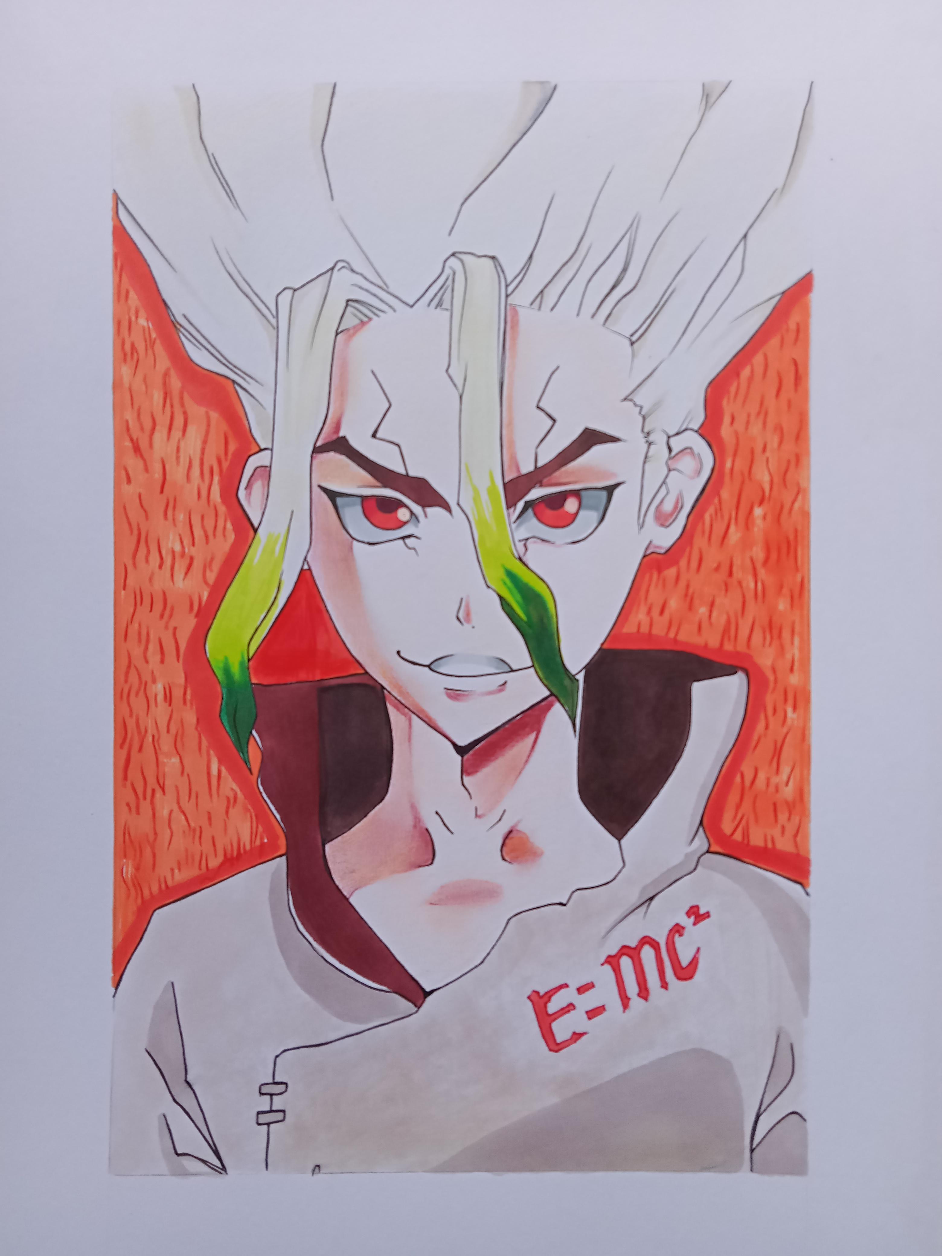 Senku (Dr. Stone) artwork ,how is it? | Scrolller