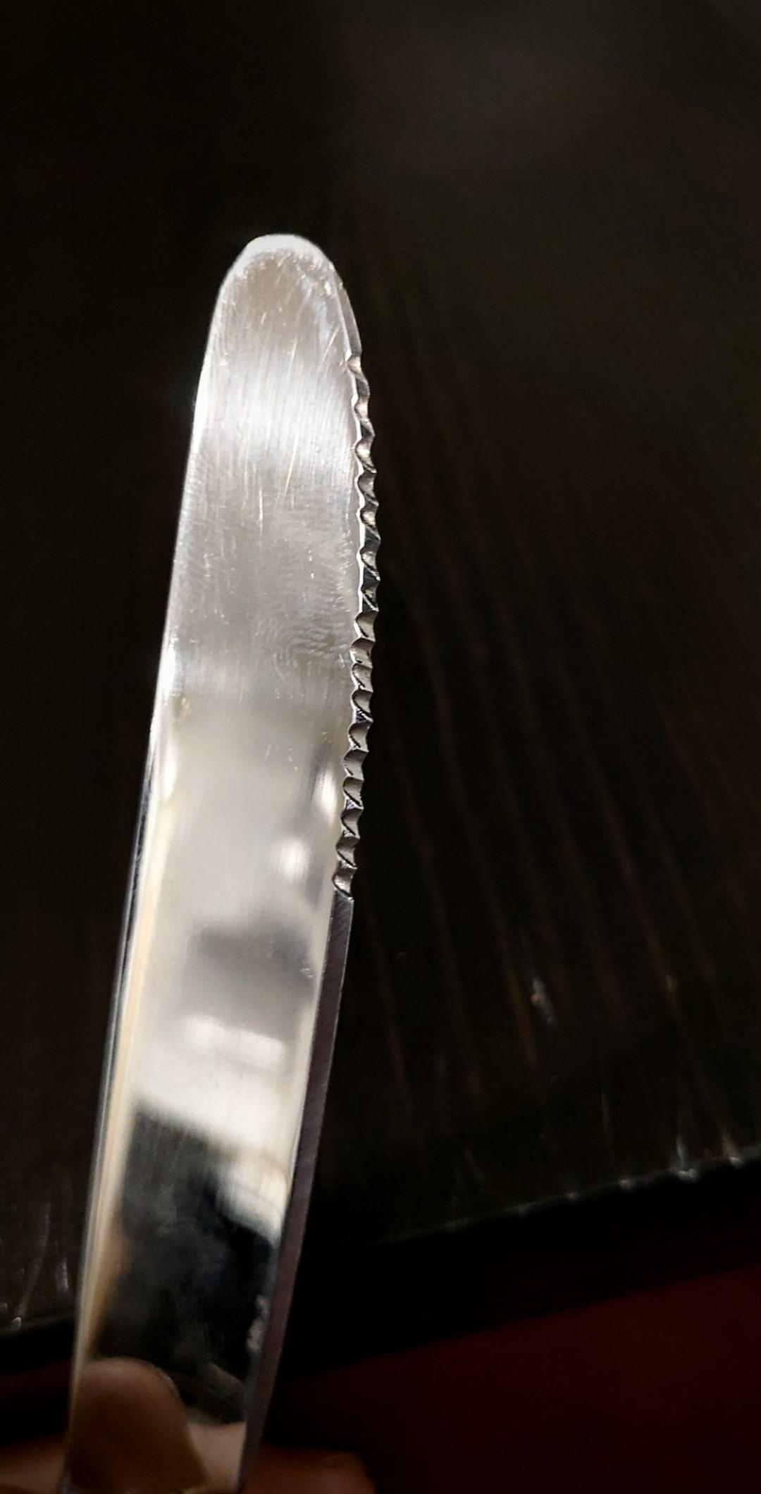 Serrations made with belt grinder | Scrolller
