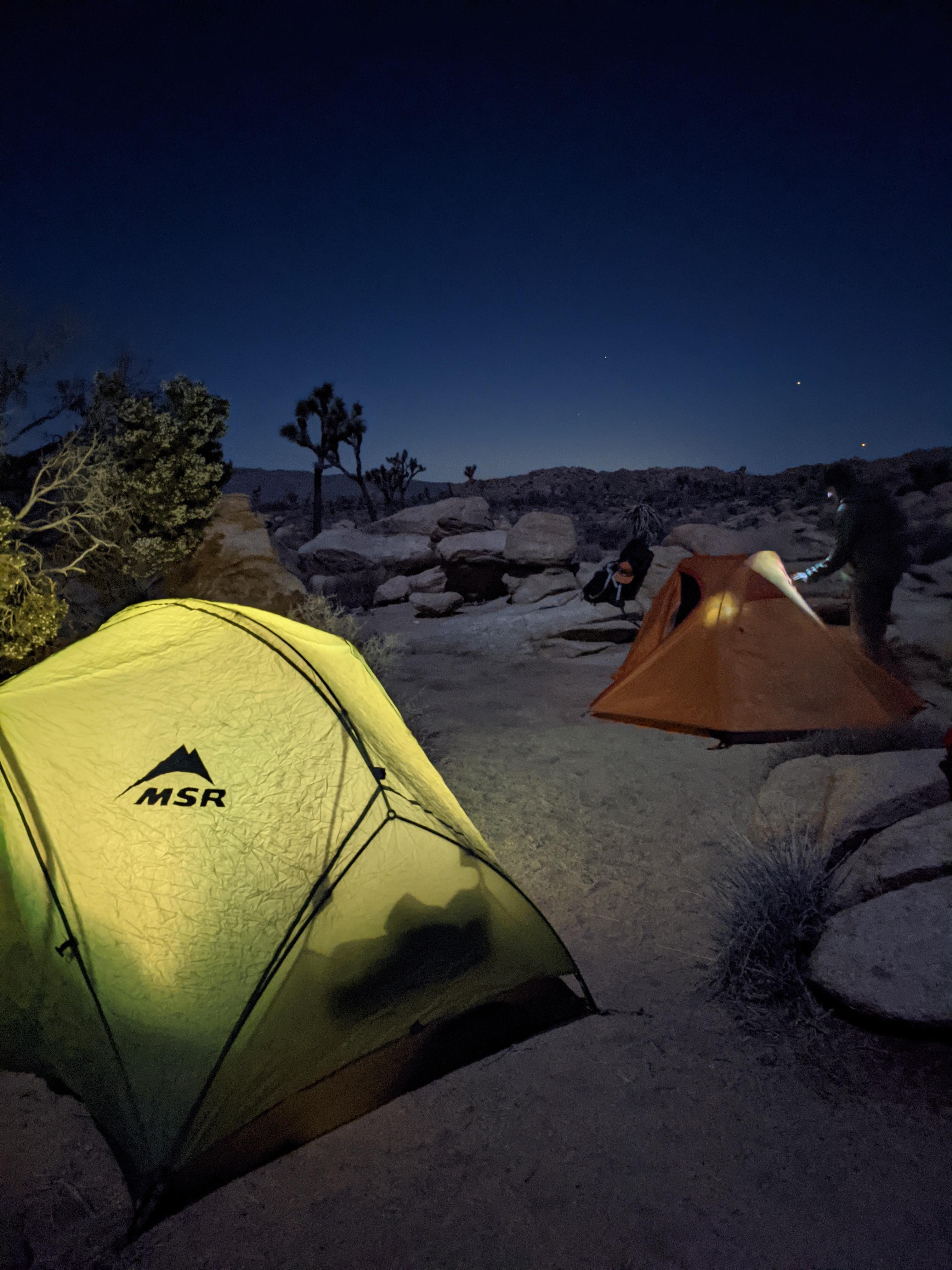 Setting into camp at Joshua Tree NP | Scrolller